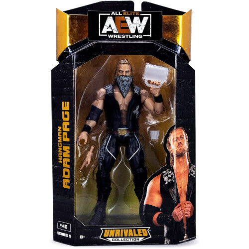 AEW Unrivaled Series 5 Hangman Adam Page Action Figure with Vest ...