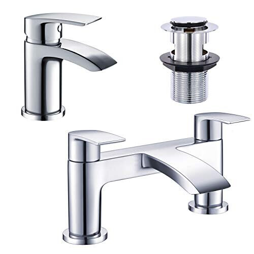 [Bath Tap & Bathroom Sink Tap] Hapilife Basin Mixer Monobloc Tap ...