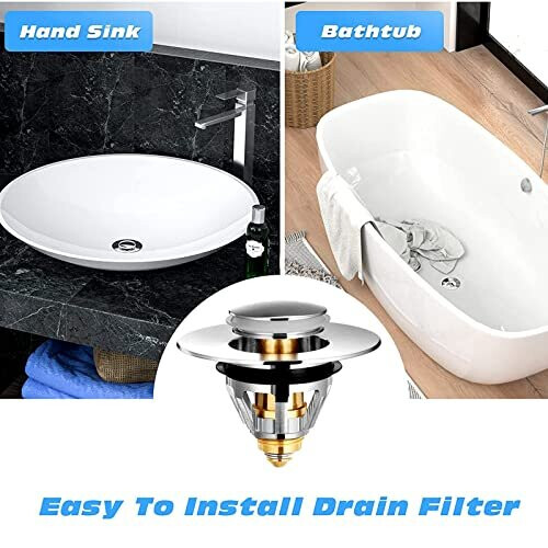 Megory Sink Plug Replacement Universal pop up Sink Plugs,Stainless ...