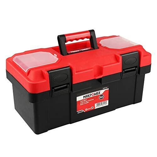 MAXPOWER 16-inch Toolbox, Plastic Tool Box Tool Chest Storage Case ...