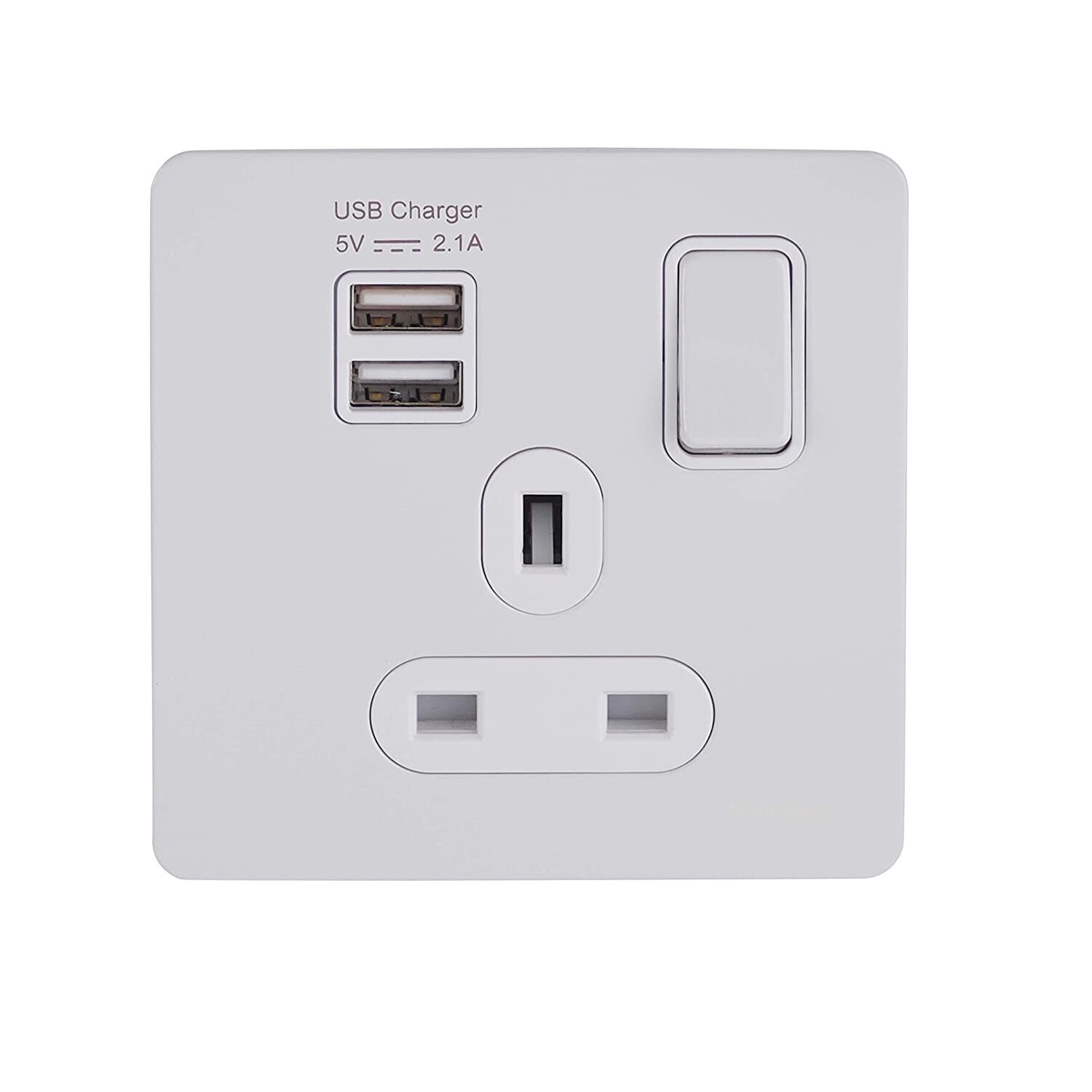 Schneider Electric Ultimate Screwless Flat Plate - Switched Single ...