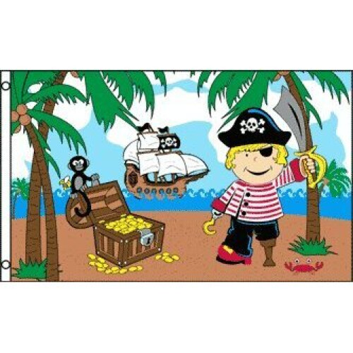 AZ FLAG Treasure Island Boy Flag 3' x 5' - Pirate flags 90 x 150 cm ...