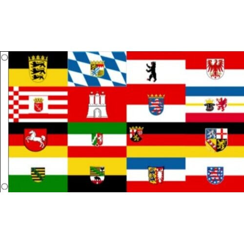 AZ FLAG 16 German Federal States Flag 3' x 5' - 16 states of Germany ...