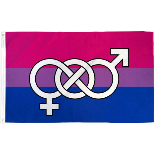 AZ FLAG Bisexual Symbol Flag 3' x 5' - Bi-Pride LGBT flags 90 x 150 cm ...