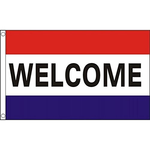 AZ FLAG Welcome Flag 3' x 5' - Welcome flags 90 x 150 cm - Banner 3x5 ...