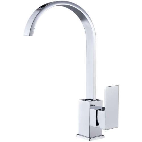 Hapilife Kitchen Sink Taps Mixer Solid Brass Chrome Finish, Modern ...