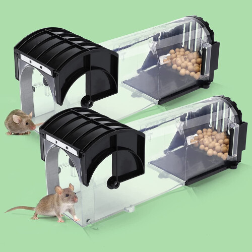 EGOFLYYA Humane Mouse Trap Reusable Mouse Trap for Indoors and Outdoors Quick Effective and Highly Sensitive Rodent