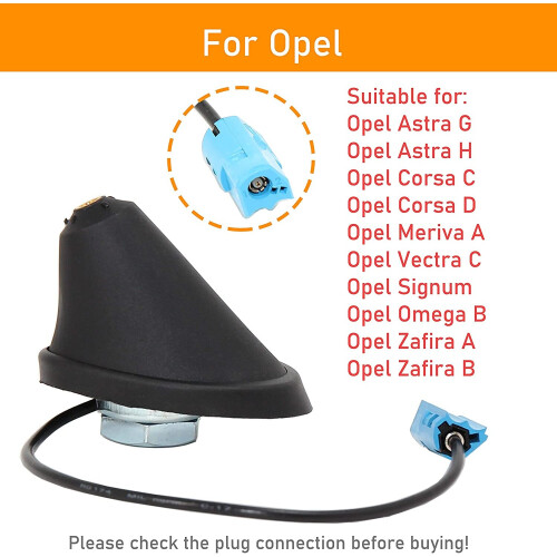 RED WOLF Car Aerial Roof Antenna Antenna Base For Opel Astra G/H, Corsa ...