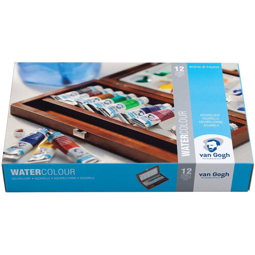 Van Gogh WOODEN BOX PAINT SET - WATERCOLOUR SET WITH 5ml TUBES on OnBuy