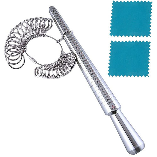 Mandrel Finger Gauge, Ring Mandrel Mandrel Set for Measuring Rings ...