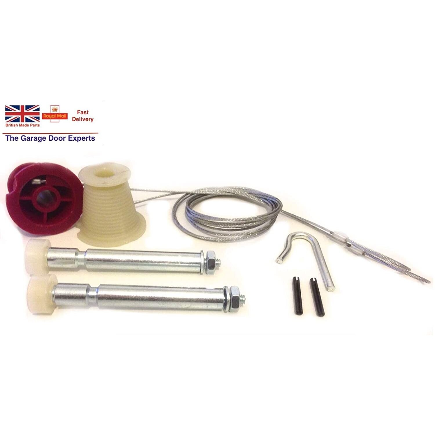 Garage Door Repair Kit Includes Cones and Cables/Nut Type Roller ...