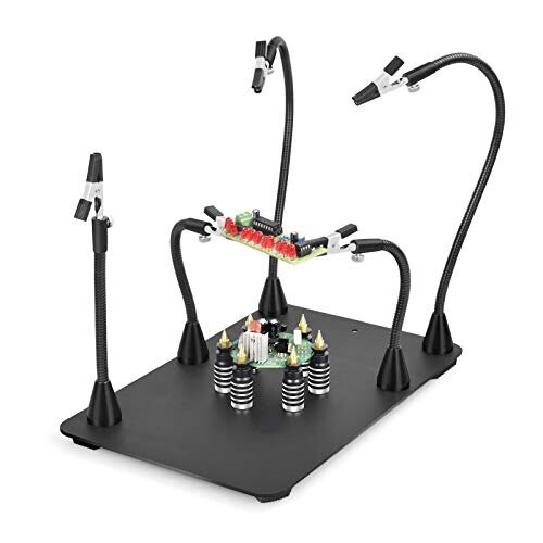 Helping Hands with Big Magnet Base, Soldering Third Hand with 6 PCB ...