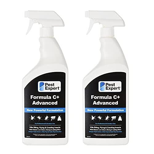 Pest Expert Formula C Woodlice Killer Spray 2 x 1Ltr (HSE approved and ...