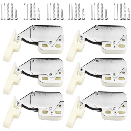 Mini Push Open Latch Lock, 6 Pack Automatic Spring Catch, Touch Catch ...