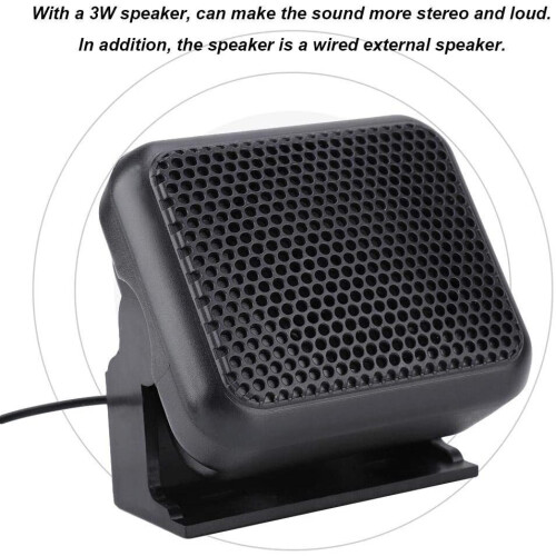 NSP-100 Mini External Speaker Mobile Radio Microphone for Kenwood Yaesu ...