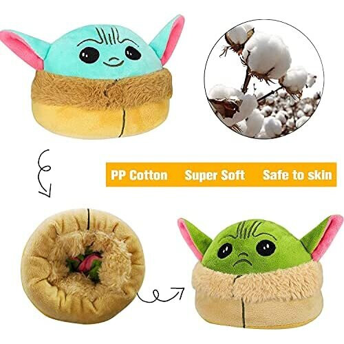 Reversible Baby Yoda teddy Plush Toy Cute yoda Mood Toy like the famous ...