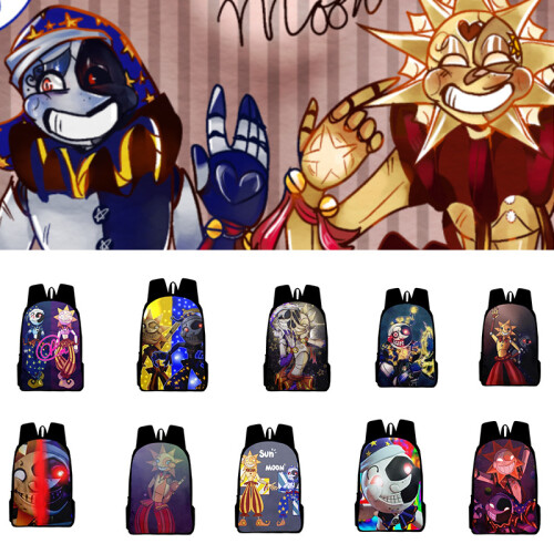 FNAF Sundrop Moondrop Backpack Kids School Book Bag Pencilcase on OnBuy