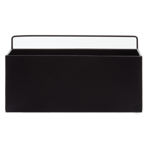 Small Black Plant Box, Robust Iron Constructed Garden Planter Box ...
