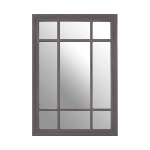 Premier Housewares Hawthorne Rectangular Grey Wall Mirror on OnBuy