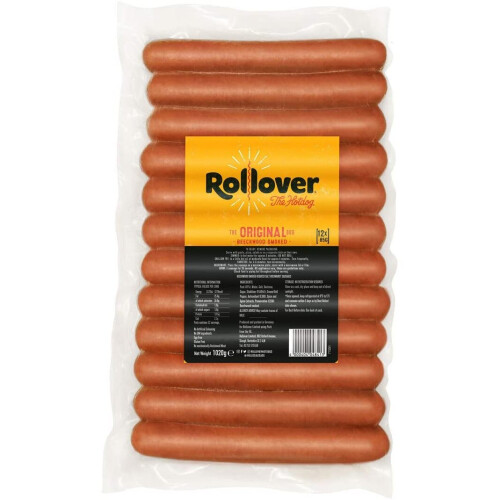Rollover Hot Dog Original Beechwood Smoked 12 X 85G on OnBuy