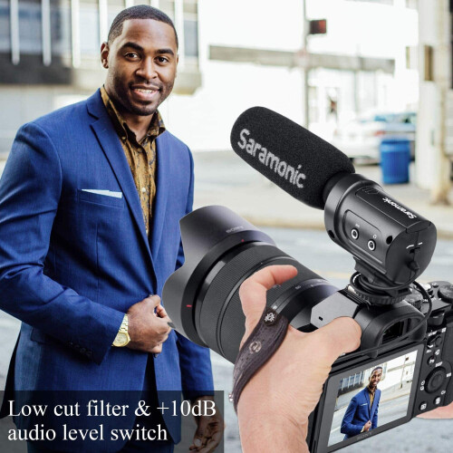 Video Microphone, Saramonic SR-M3 Mini Directional Shotgun Mic for ...