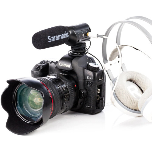 Video Microphone, Saramonic SR-M3 Mini Directional Shotgun Mic for ...