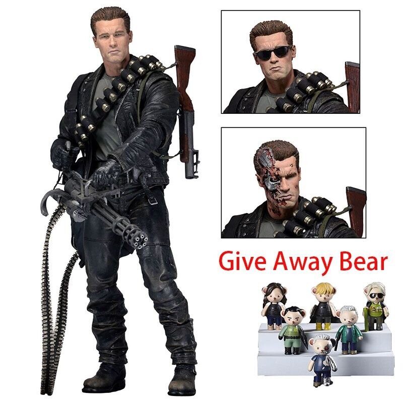 7" NECA Action Figure Terminator 2 Judgment Day T-800 Model And Give ...