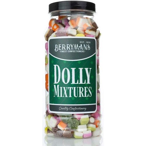 Original Dolly Mixture Retro Sweets Gift Jar by Berrymans Sweet Shop - Classic Sweets ...