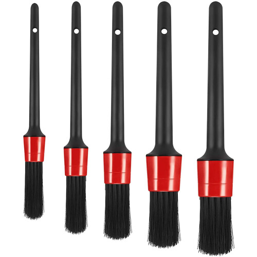 Skyzone 5 PCS Auto Car Detailing Brushes,Automotive Soft Hair Bristles ...