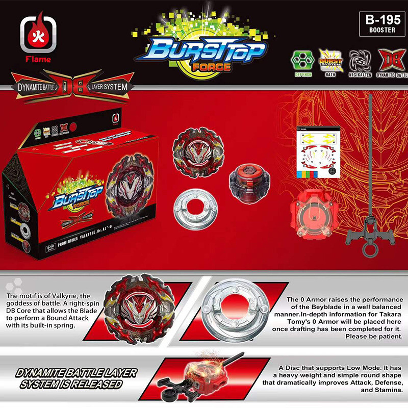 (Spark Double Pull Ruler) Beyblade Burst DB B-195 Black Sun Valkyrie ...