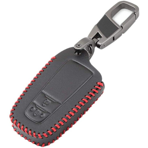 Happyit Leather Car Key Cover Cases for Toyota CHR C-HR 2017 2018 Prius ...