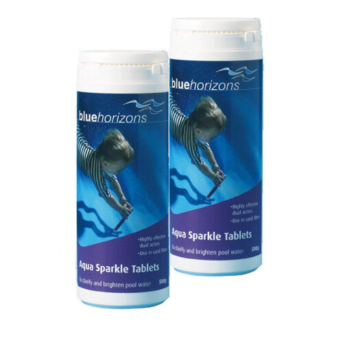 AquaSparkle Tablets 1kg (20 x 50g Tabs) Pool Water Clarifier Floc Sand ...