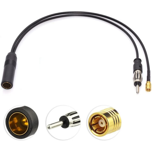 Eightwood DAB Splitter DAB Aerial Splitter Cable SMB Antenna Splitter ...