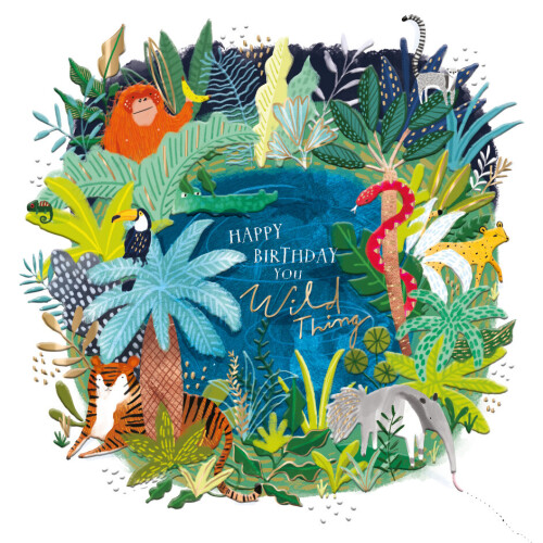 Wild Thing Birthday Greeting Card By The Curious Inksmith Greetings ...