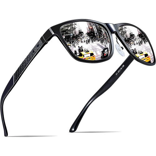 ATTCL Men s Retro Driving Polarized Sunglasses Man Al Mg Metal Frame Ultra Light on OnBuy