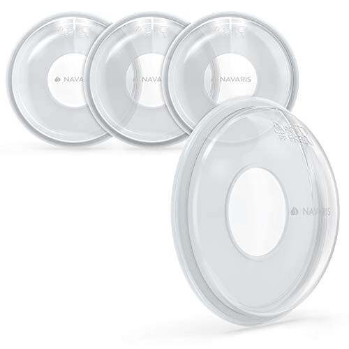 Navaris Breast Milk Collection Shells (Pack of 4) - Silicone and BPA ...