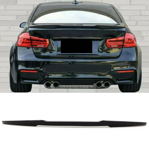 BMW 3 Series F30 F80 M3 Rear Trunk Boot Lip Spoiler M4 V Style Gloss ...