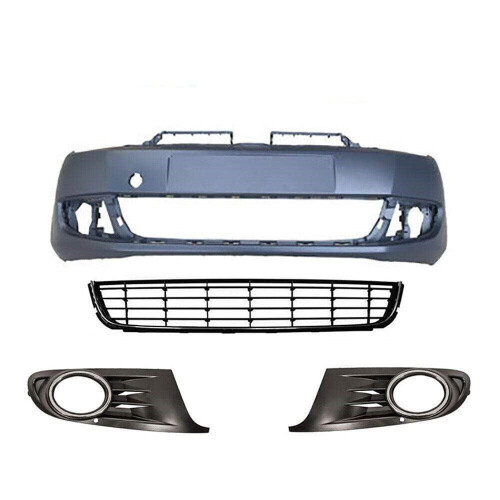 VW Golf Mk6 2009-2012 Front Bumper Kit Primed With Lower Grille & Fog ...