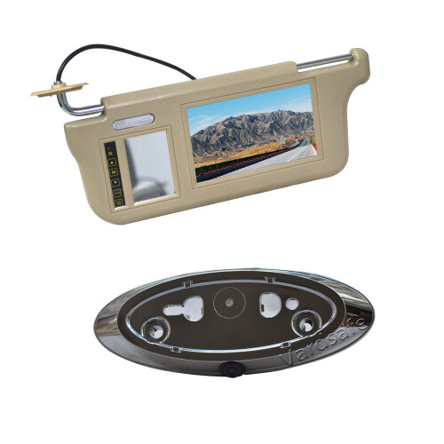 Sun Visor Rear View Monitor & Reversing Camera for Ford Ranger / F150 ...