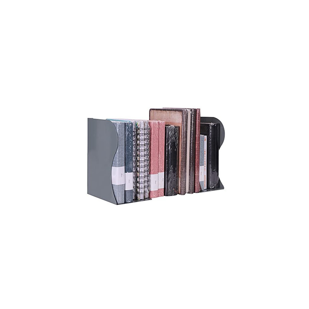 Expandable Bookends Heavy Duty Desktop Book Holder Metal Book Ends ...