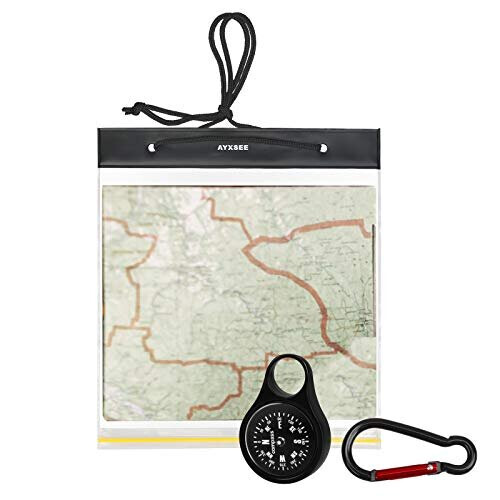 TGFIX PVC Waterproof Map Case holder Clear Foldable Map Case Pouch with ...