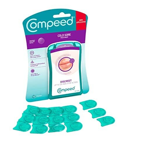 Compeed Cold Sore Discreet Healing Patch, 45 Patches (3 Packs of 15 ...