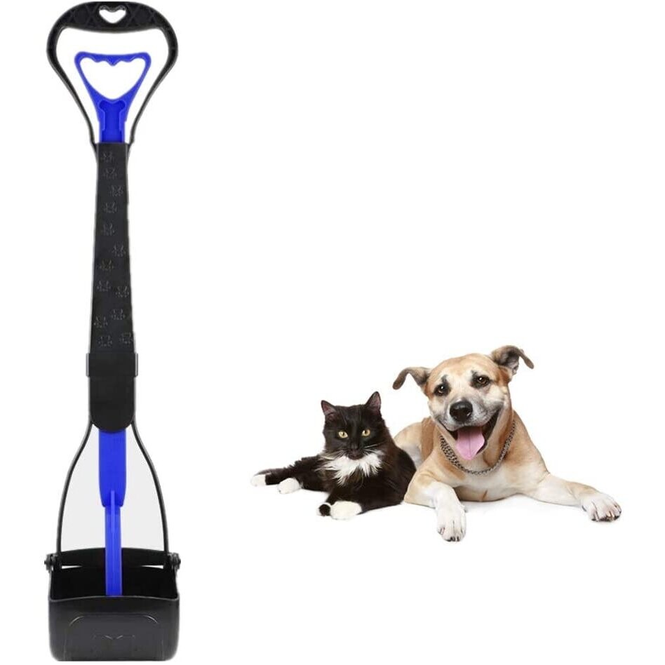 JINGUWU Dog Pooper Scooper, 28 Inch Long Handle Walking Poo Remover ...