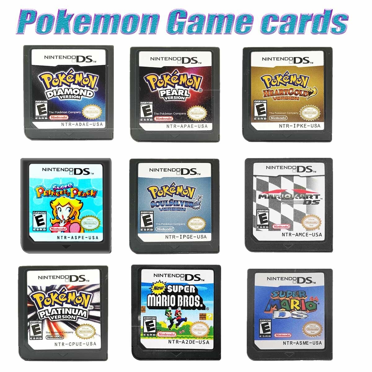 For Nintendo 3DS DS Lite DSi NDS Pokemon Platinum HeartGold SoulSilver Game Card on OnBuy
