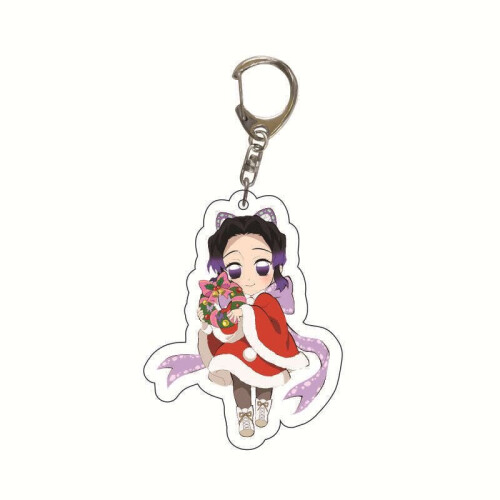 (Ribbon) Demon Slayer Xmas Keychain Pendant Tanjirou Nezuko Zenitsu ...