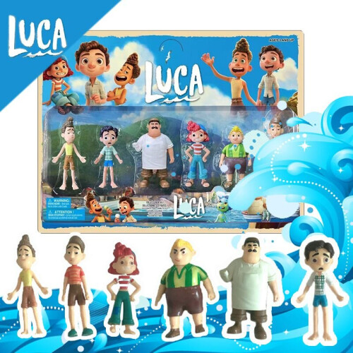 6pcs Pixar Luca Figures 12cm Alberto Giulia Figurines Miniatures Cake ...