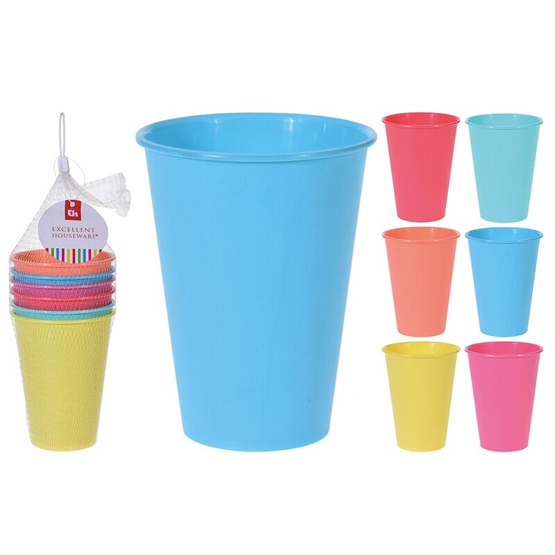 Excellent Housewares Plastic Beaker Set 6 Piece Assorted 179650950 on OnBuy