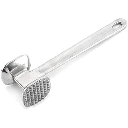 Meat Tenderizer Hammer Stainless Steel Steak Metal Mallet Kitchen Tool