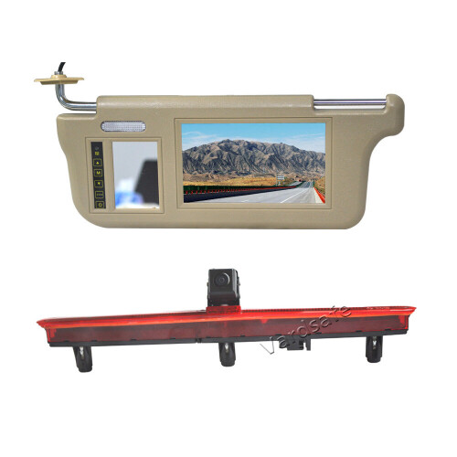 Sun Visor Rear View Mirror Monitor & Reversing Camera for Volkswagen ...
