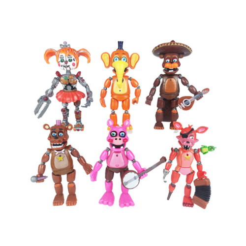 (Pizza 6pcs Assemblable) Five Nights at Freddy's Action Figure Toys ...